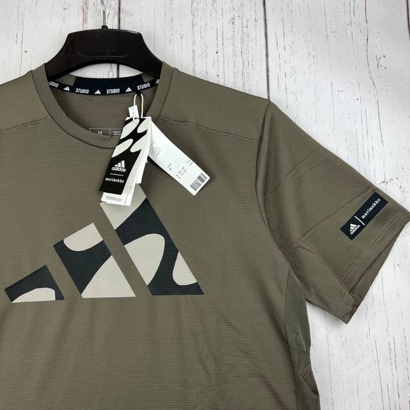 adidas | Shirts | Adidas X Marimekko Mlxl Slim Fit Sports Tshirt Brown ...